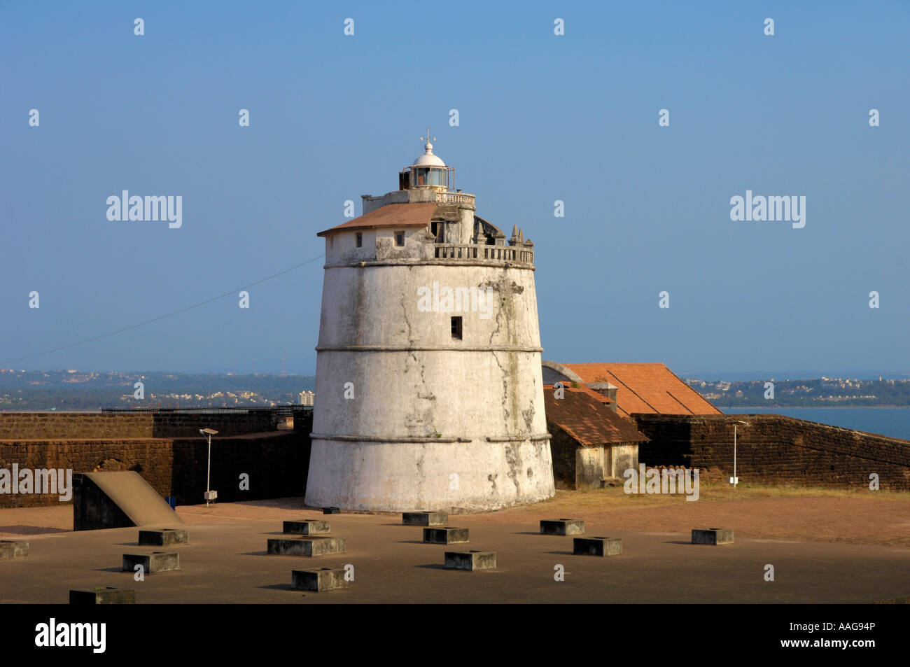 Lighthouse Upper Fort Aguada Goa India Stock Photo - Alamy