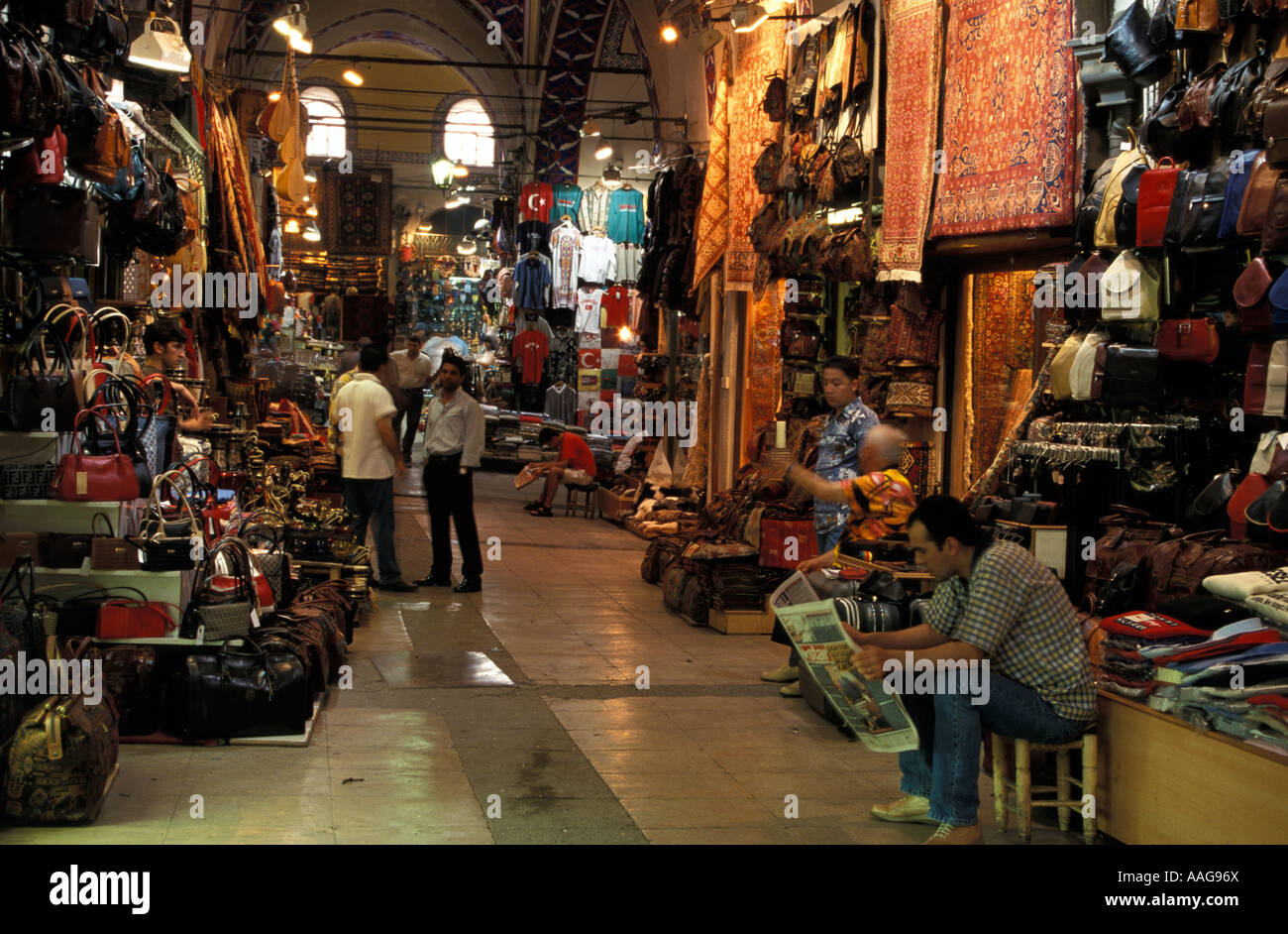 Sellers offering goods Great Bazar Kapali Carsi Istanbul Istanbul ...