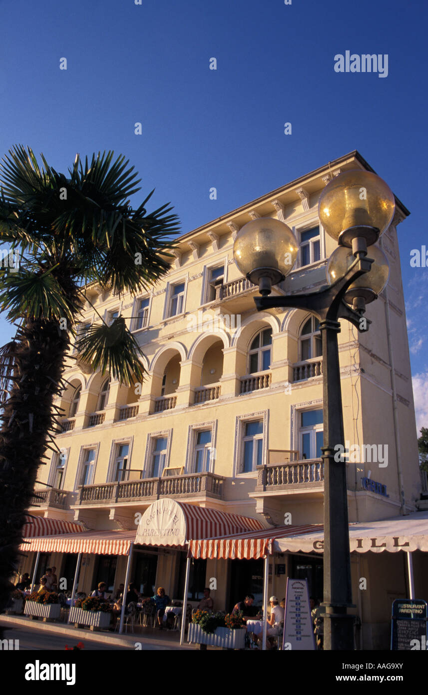 Pavement cafe Porec Istria Croatia Stock Photo - Alamy