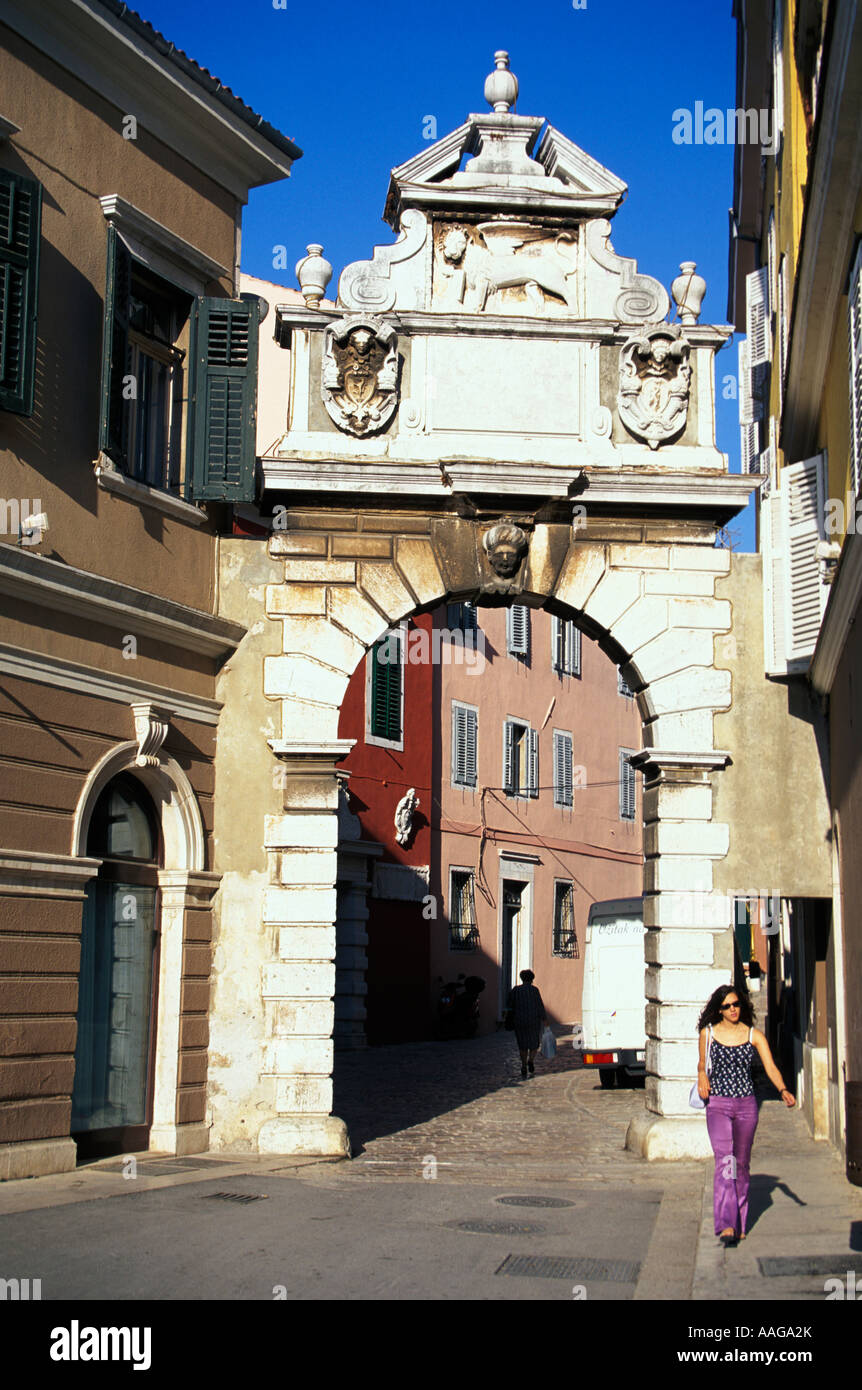 Balbi Arch Old Town Rovinj Istria Croatia Stock Photo - Alamy