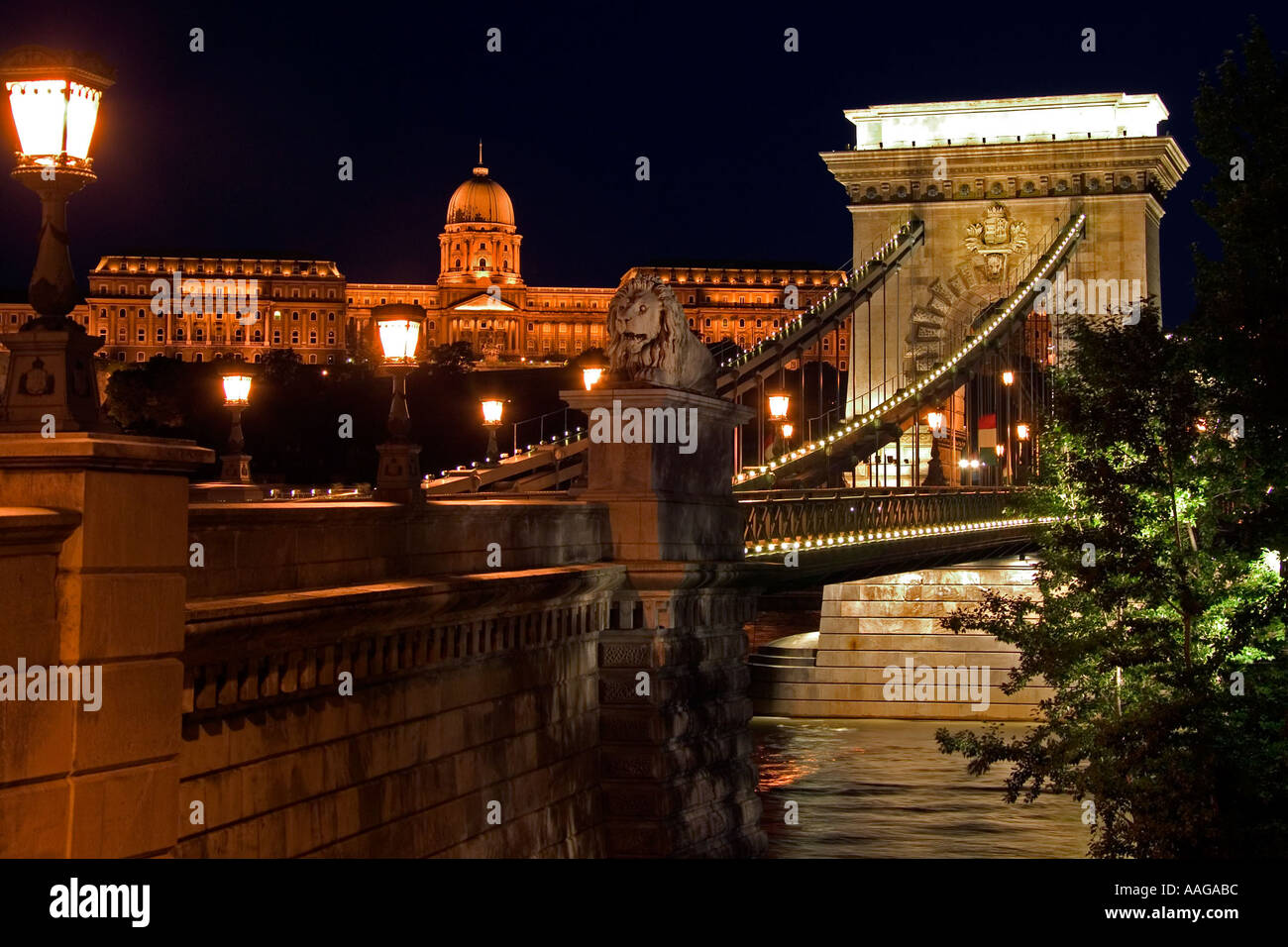Budapest chain bridge walk hi-res stock photography and images - Alamy