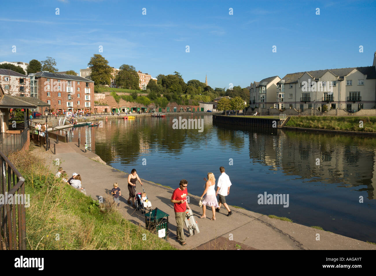 Exeter Quay Exeter Devon GB Stock Photo - Alamy