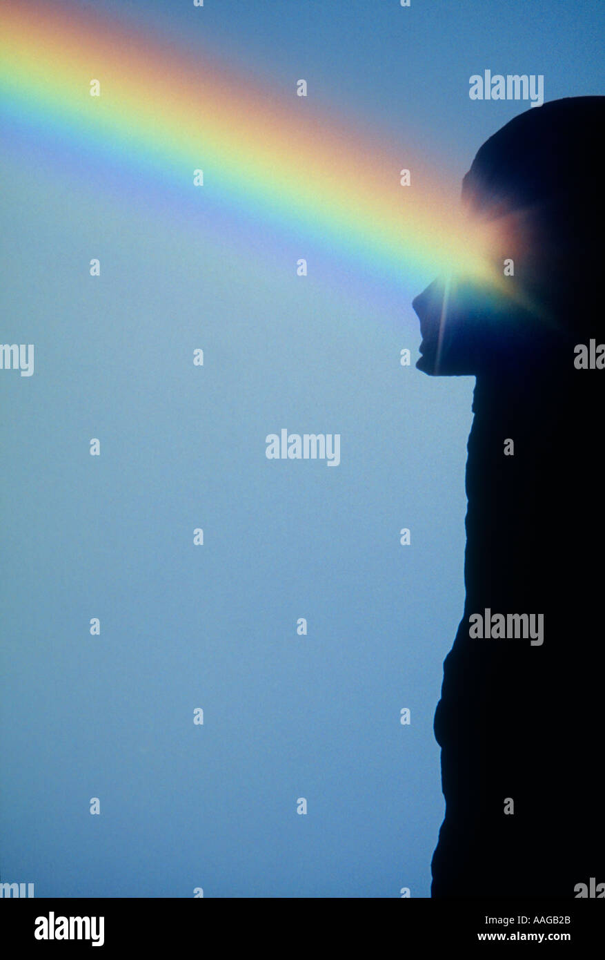 Alien and Rainbow Stock Photo - Alamy