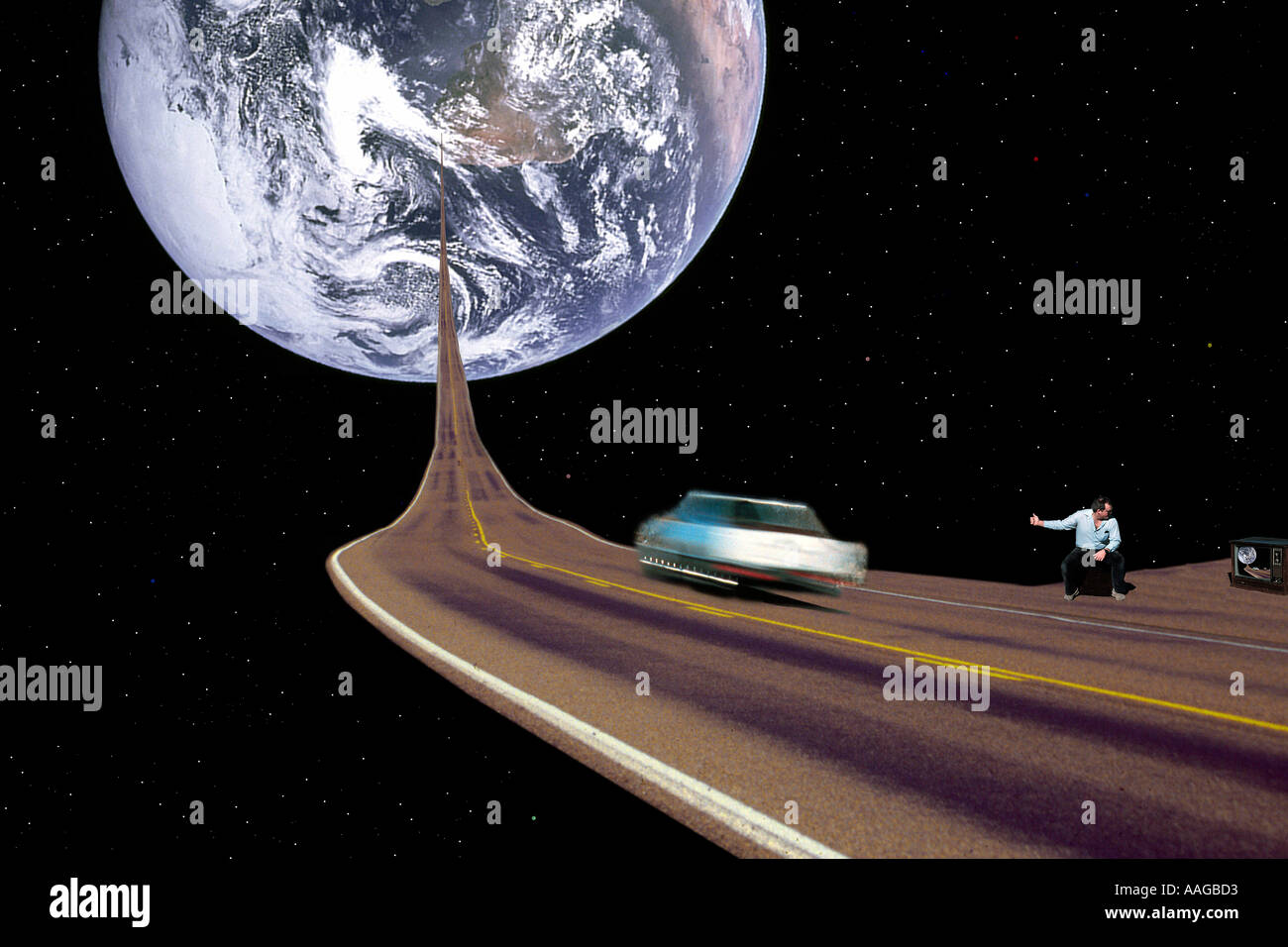 The Back Road to Earth Stock Photo - Alamy