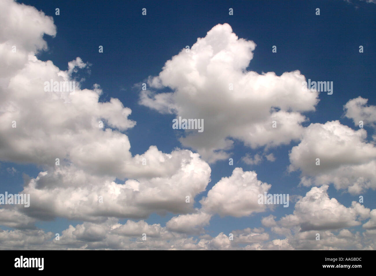 Summer Cumulus clouds Stock Photo - Alamy