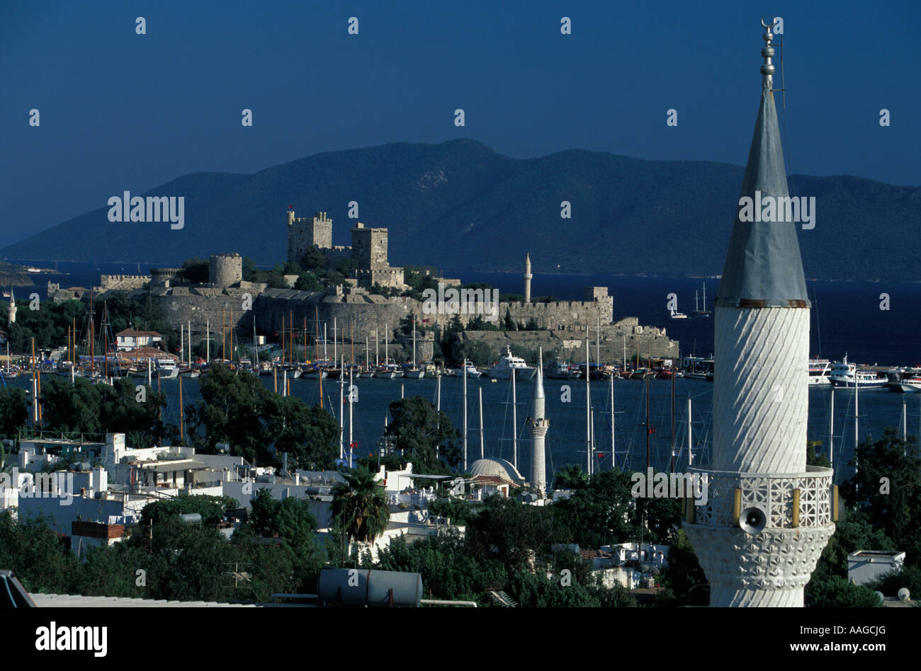 Castle of St Peter Bodrum Mugla Aegean Sea Turkey Stock Photo - Alamy