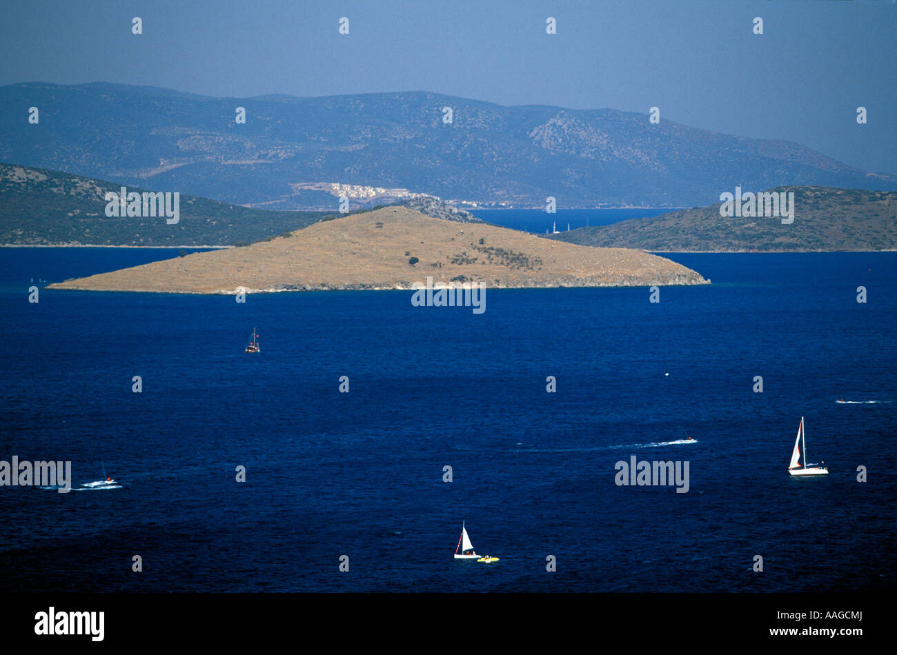 Isle near Camel Beach Bodrum Mugla Turkish Aegean Sea Turkey Stock ...