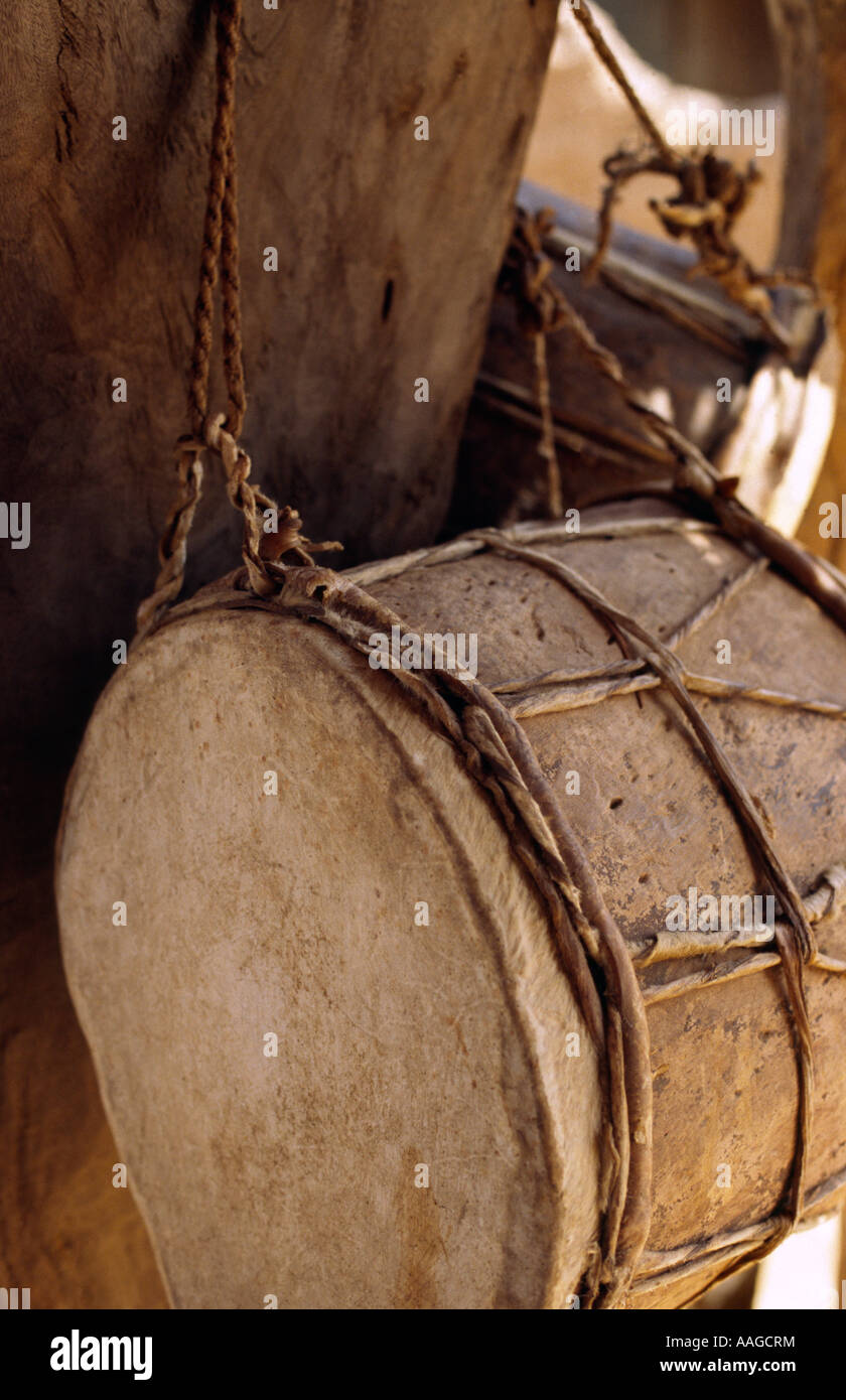 Dogon drum - Pays Dogon, MALI Stock Photo - Alamy