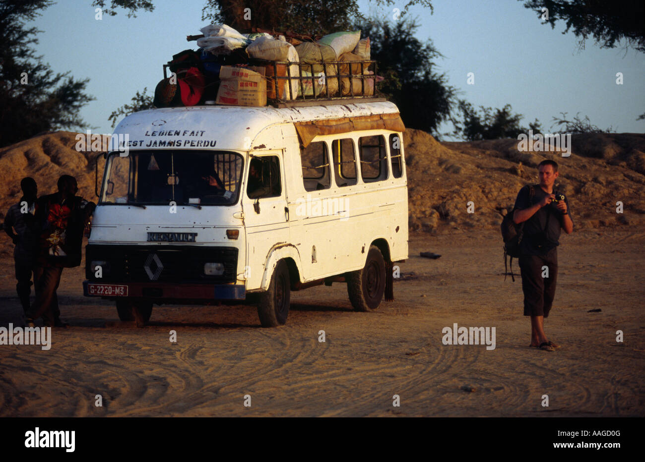 Tourist and Malian public transport - Djenné, MALI Stock Photo - Alamy