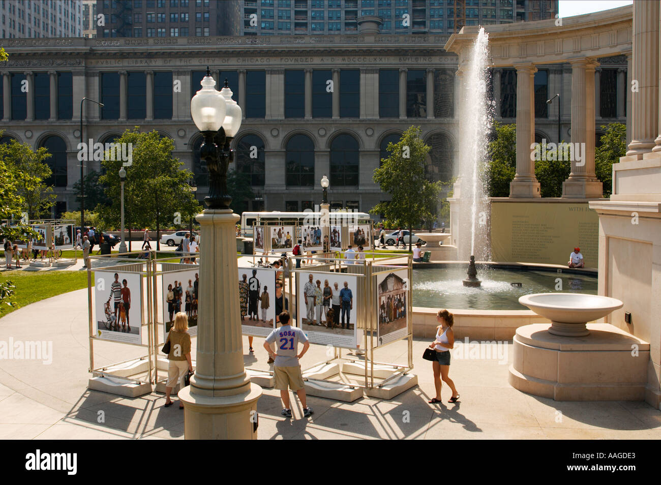 PARKS Chicago Illinois Wrigley Square part of Millennium Park ...