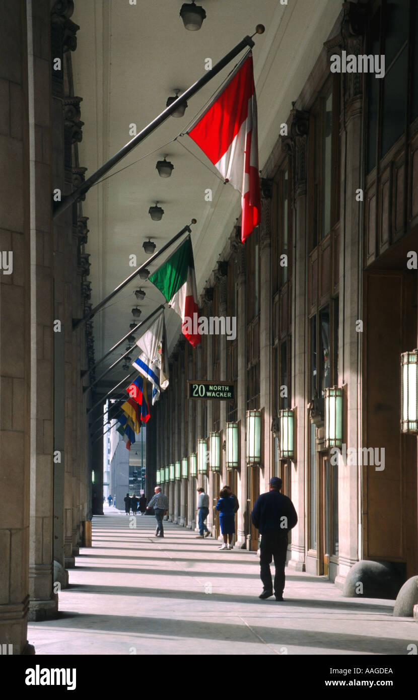 BUILDINGS Chicago Illinois Civic Opera built in 1929 east side columns ...