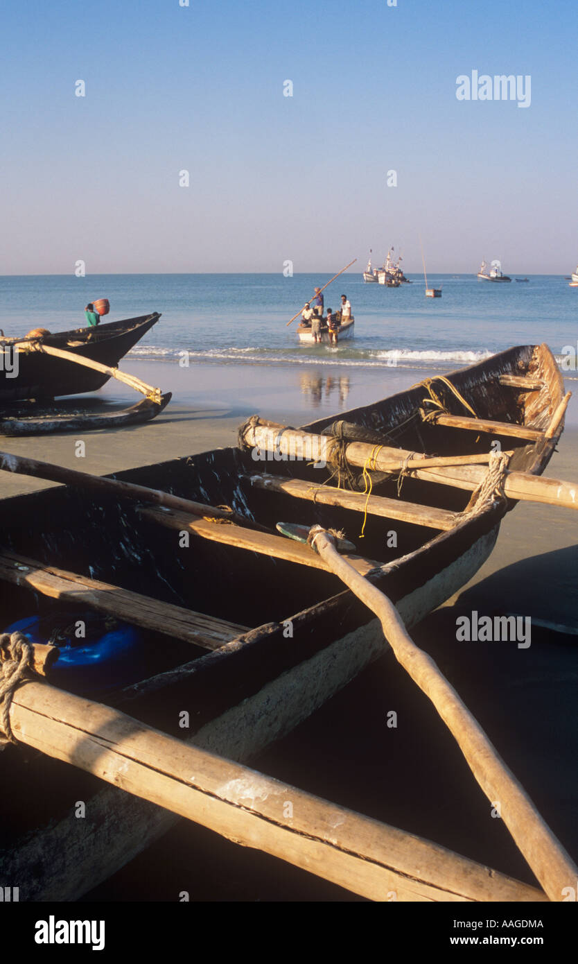 Fishing boat Colva Beach Goa India Stock Photo - Alamy