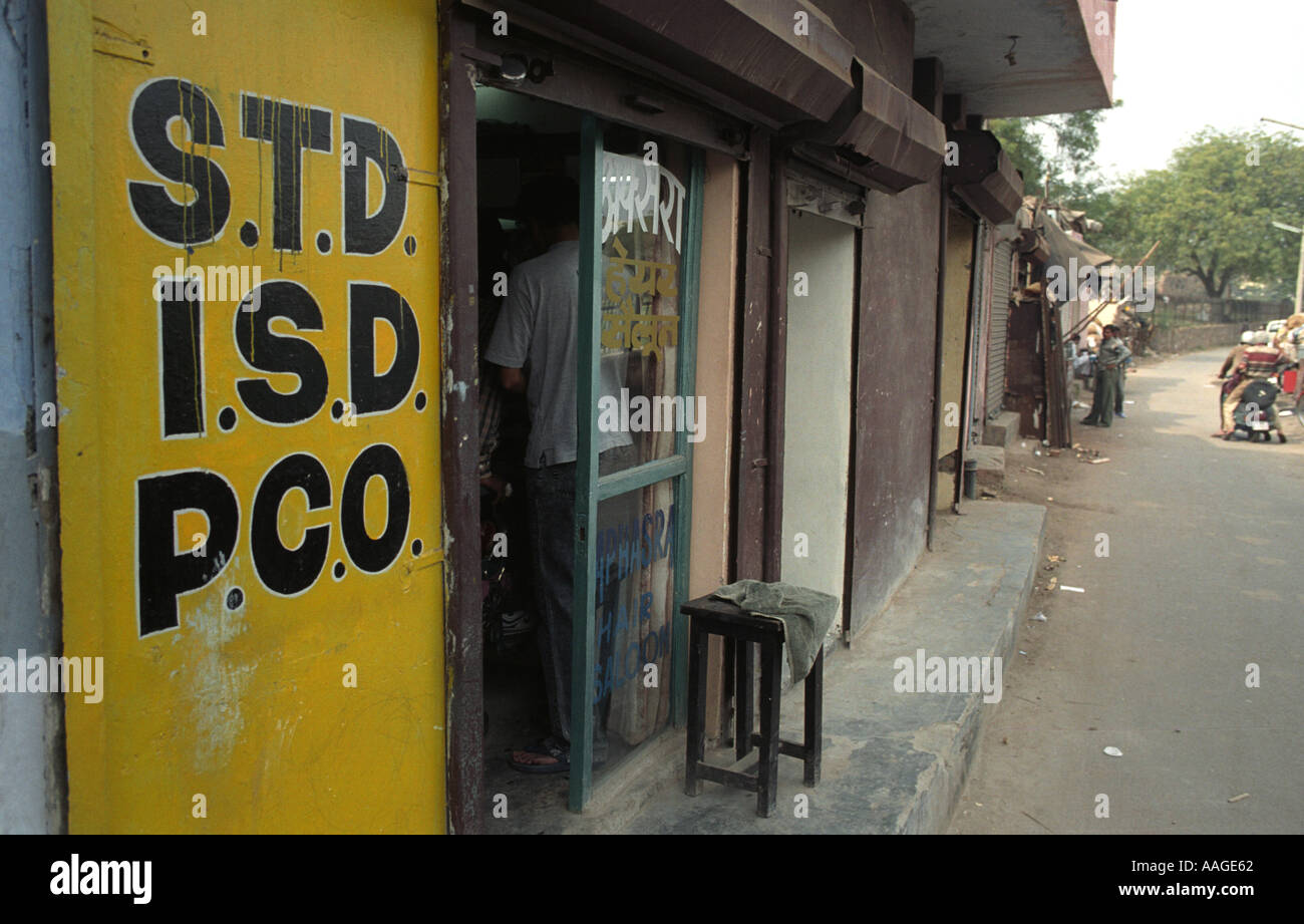 STD ISD shop Delhi India Stock Photo - Alamy
