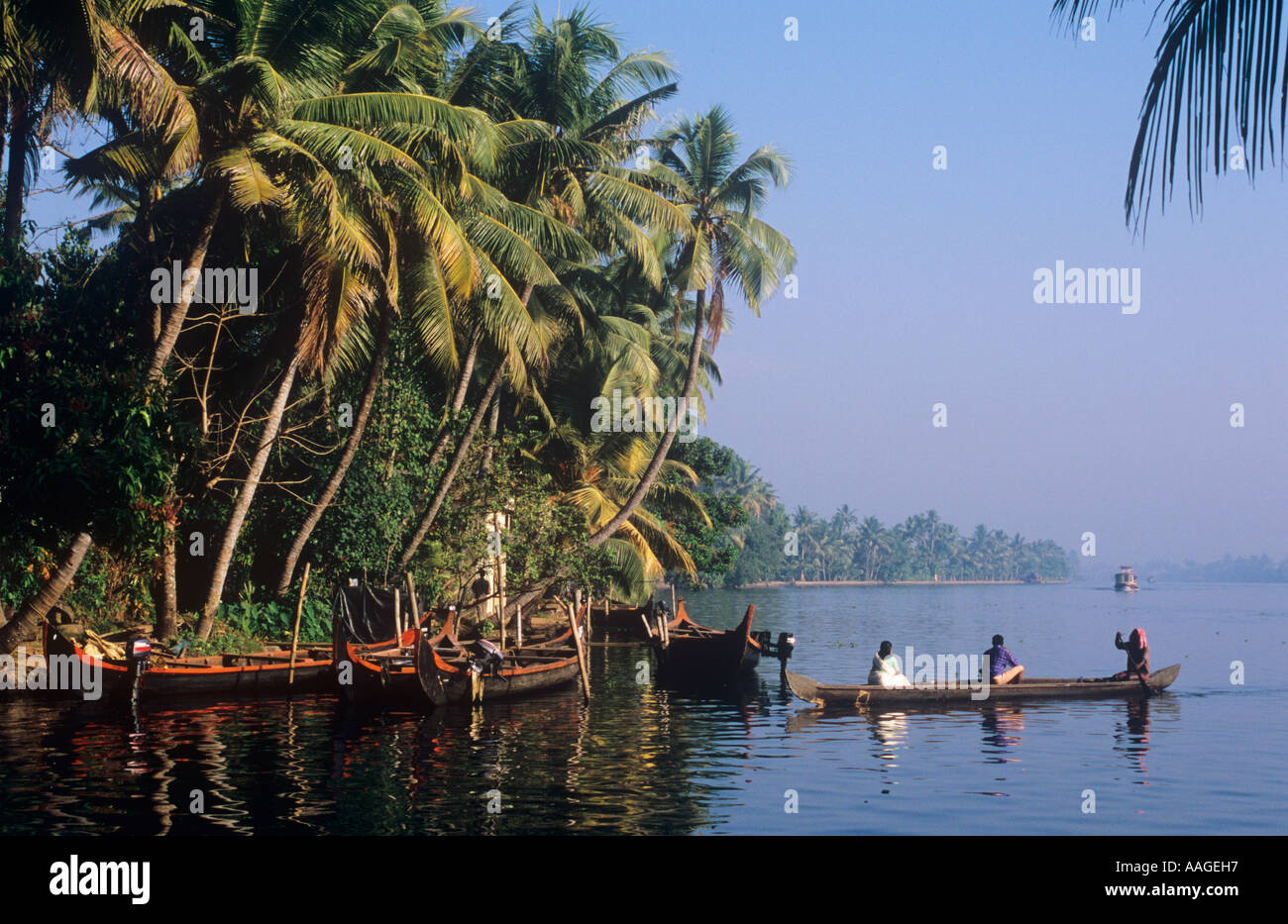 Kerala Backwaters India Stock Photo - Alamy