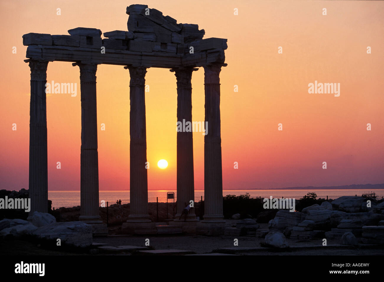 Apollon Tempel Side Turkish Riviera Turkey Stock Photo - Alamy