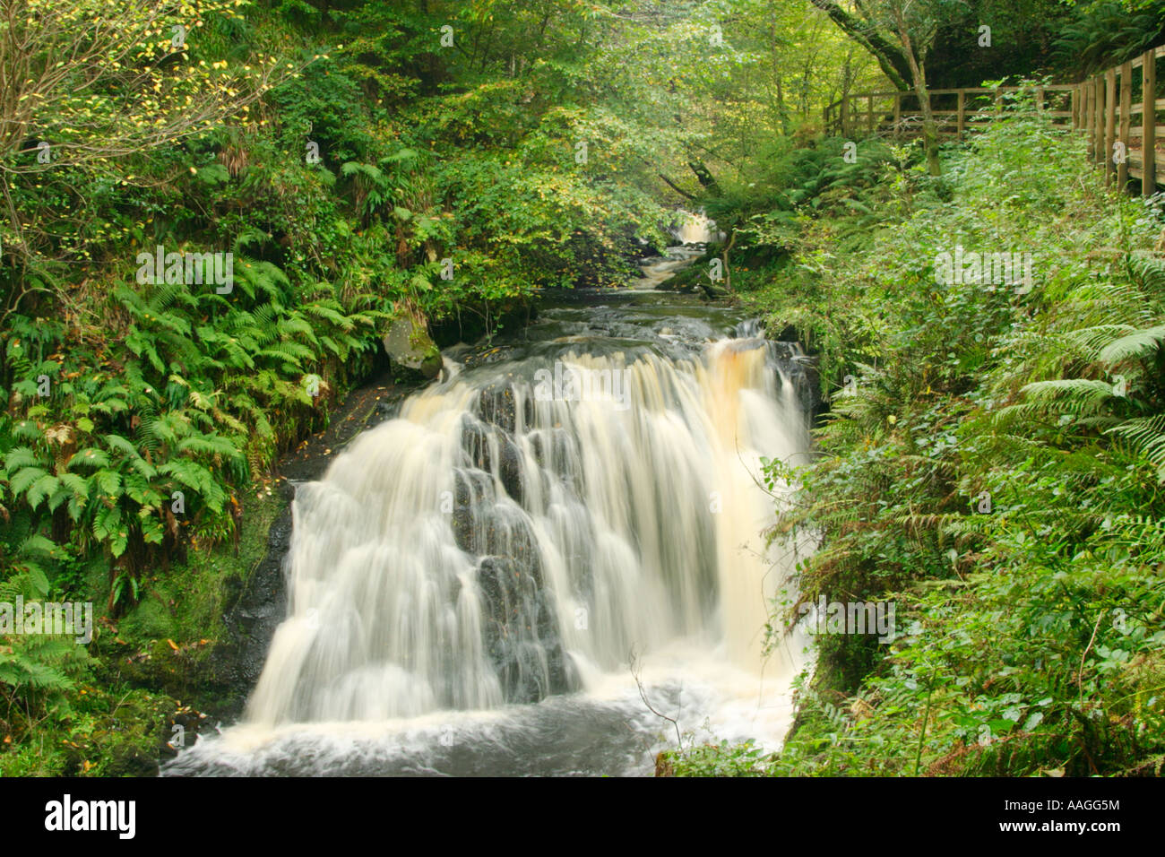 waterfall in the Glens of Antrim in Northern Ireland Stock Photo - Alamy