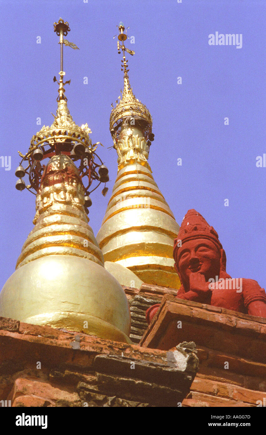 Detail Dhammayazika Paya Pwasaw Bagan Myanmar Burma Stock Photo - Alamy