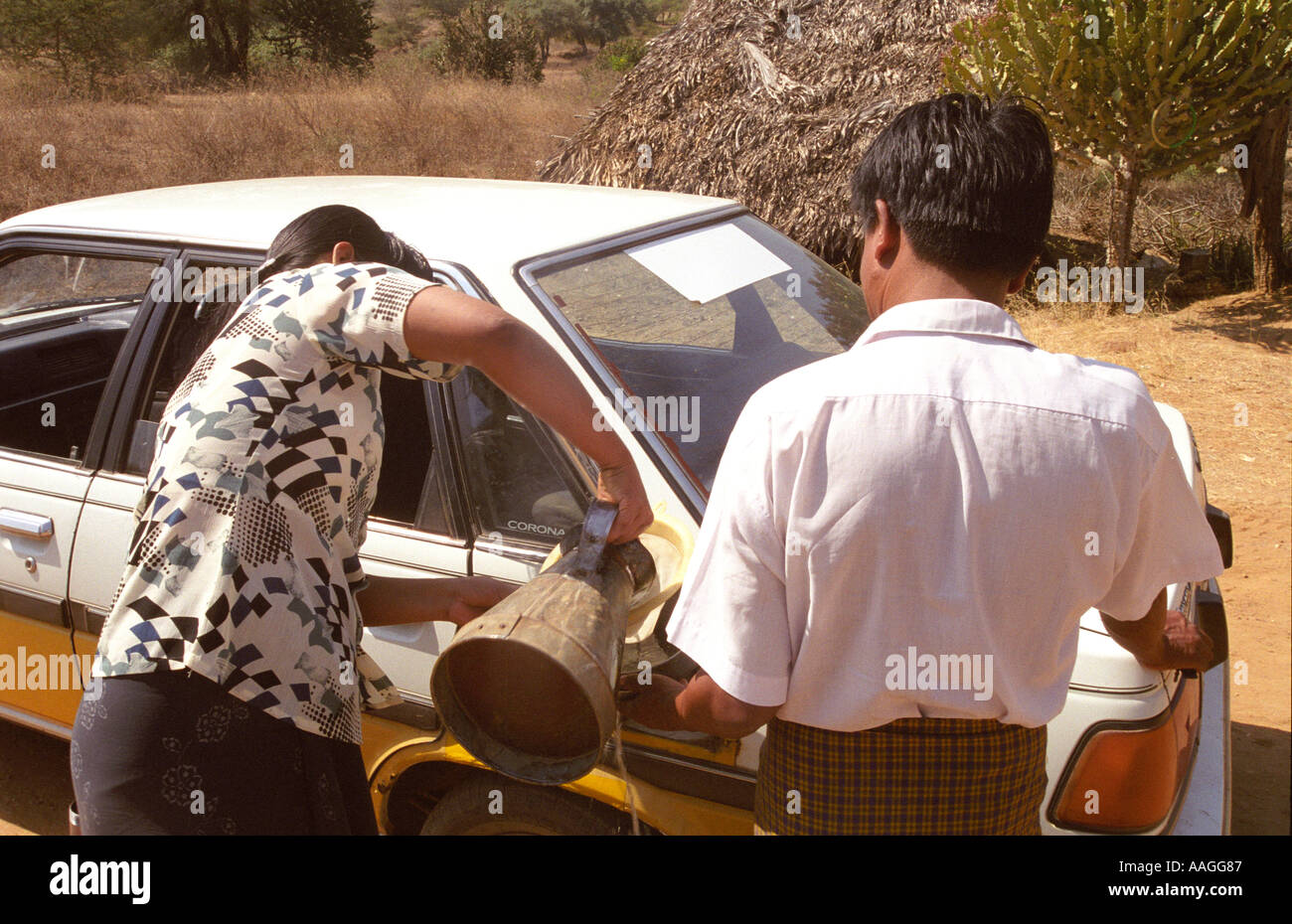 Gas Station Bagan Myanmar Burma Stock Photo - Alamy