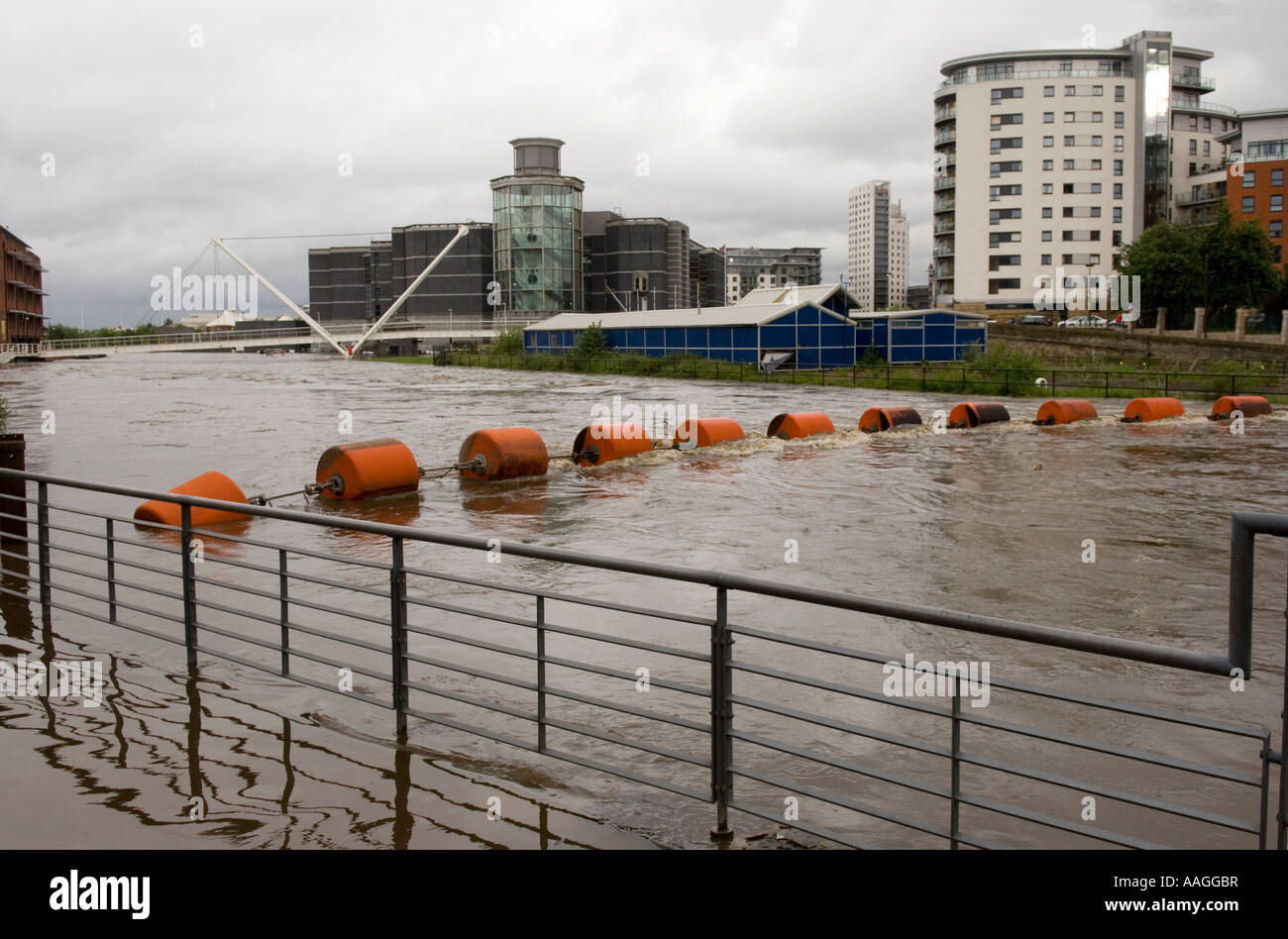 River Aire & Leeds Liverpool Canal had flooded & merged. View at ...
