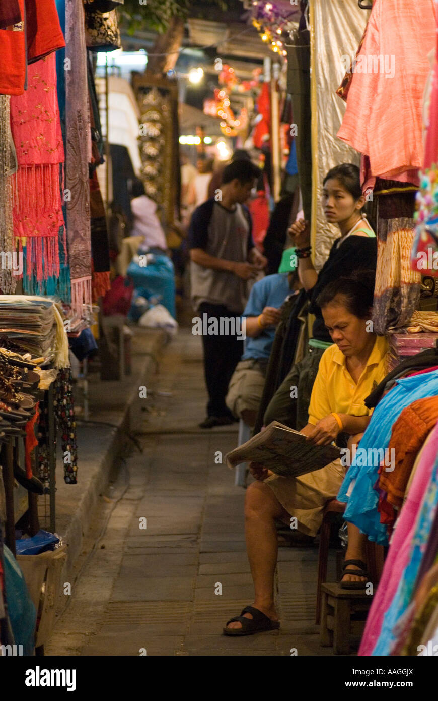 Chiang Mai City Night Bazaar Chiang Mai Thailand South East Asia Stock ...