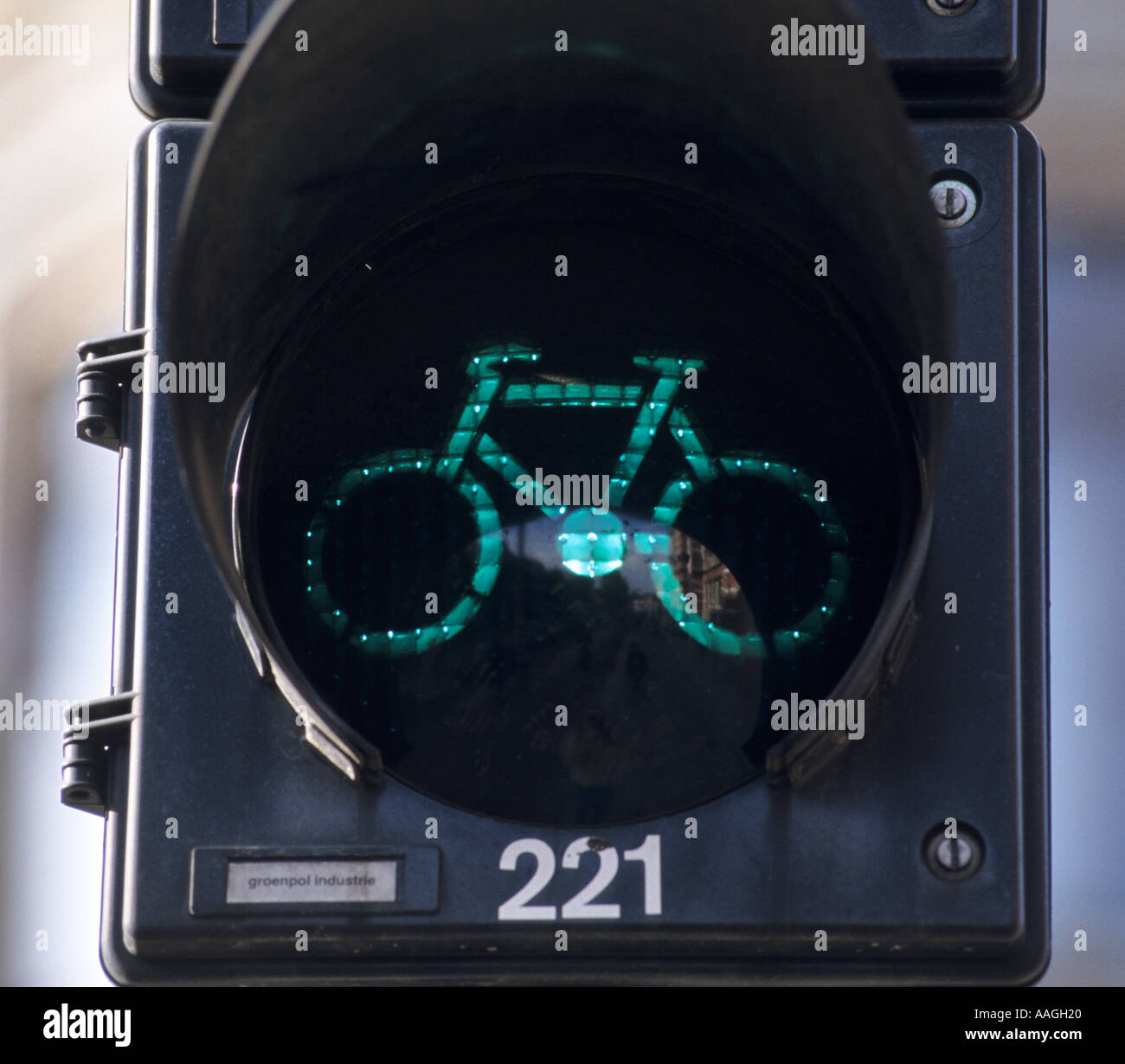 Traffic light for cyclists in Amsterdam Stock Photo - Alamy