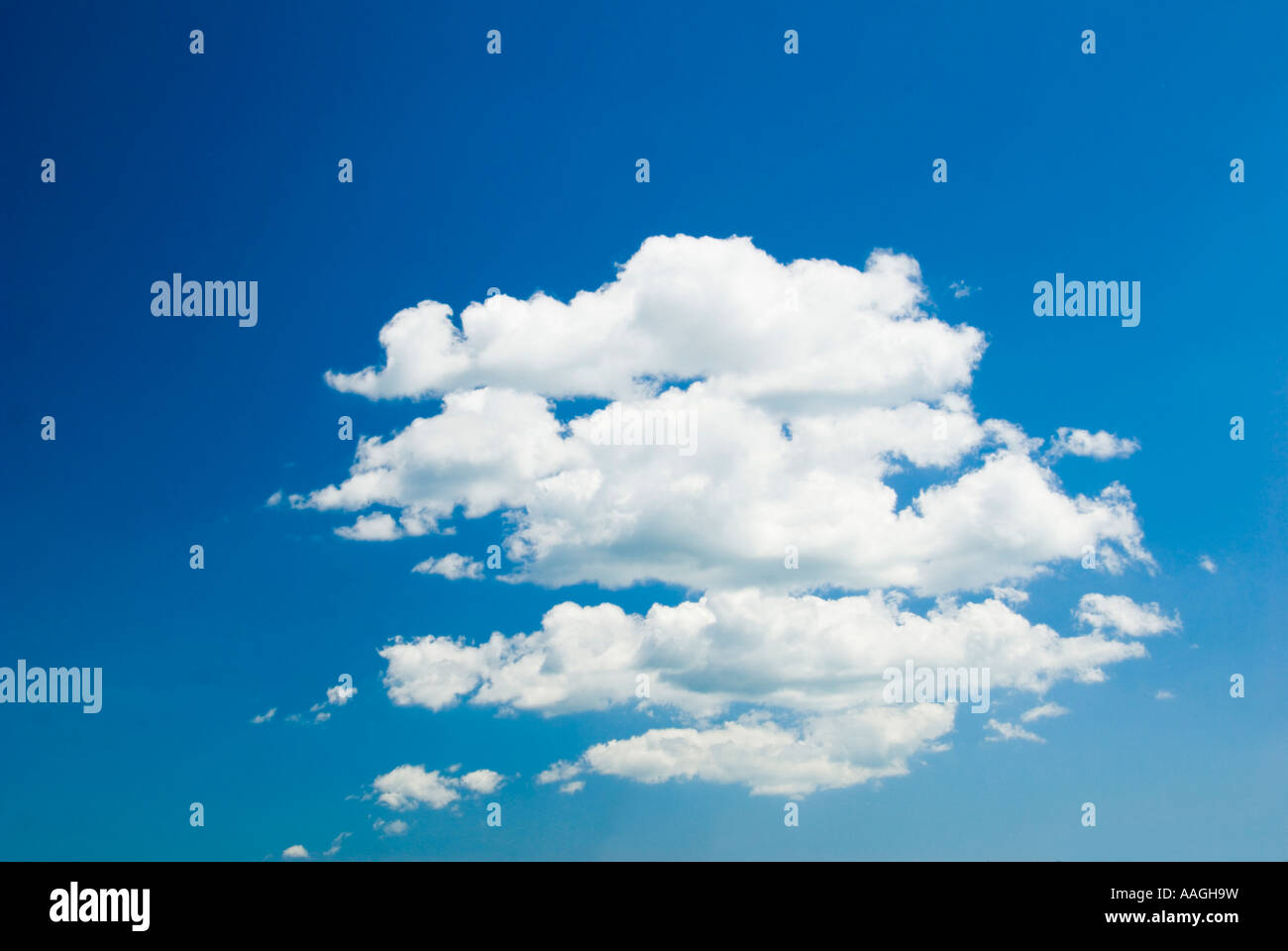 A Blue Sky with White Fluffy Clouds Stock Photo - Alamy