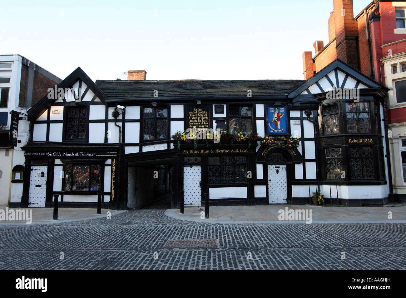 “Man and Scythe public house Bolton one of the oldest pubs in England ...
