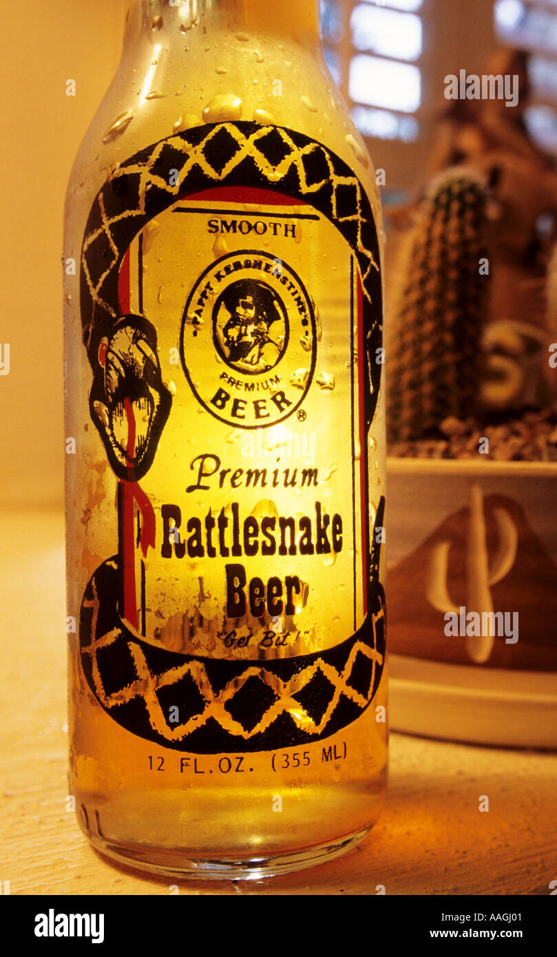 Rattlesnake Beer brand in Arizona Stock Photo - Alamy