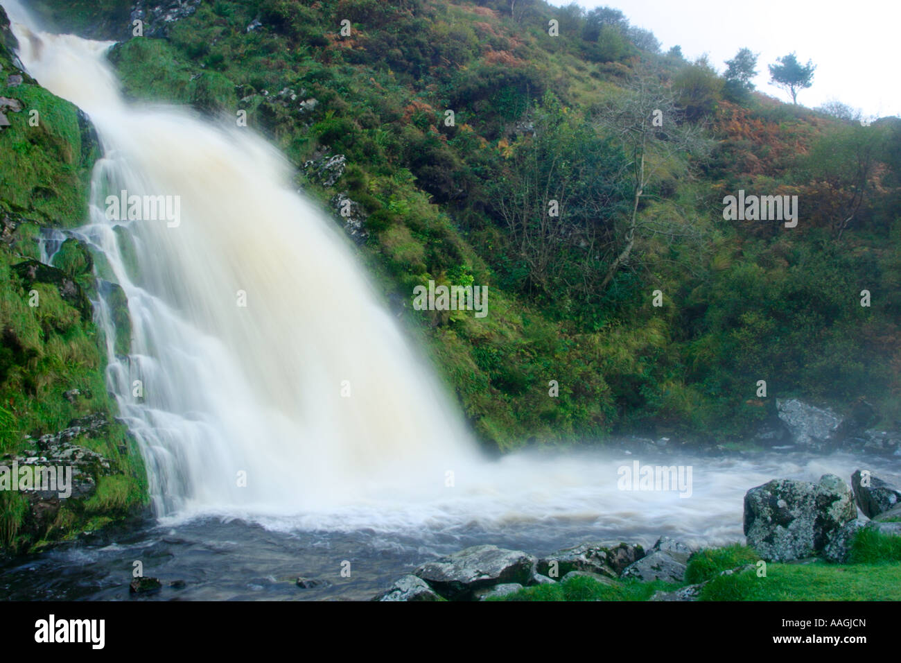 waterfall near Ardara in County Donegal in Ireland Stock Photo - Alamy