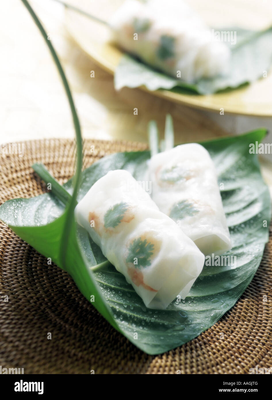 Vietnamese rice paper wrap Stock Photo - Alamy