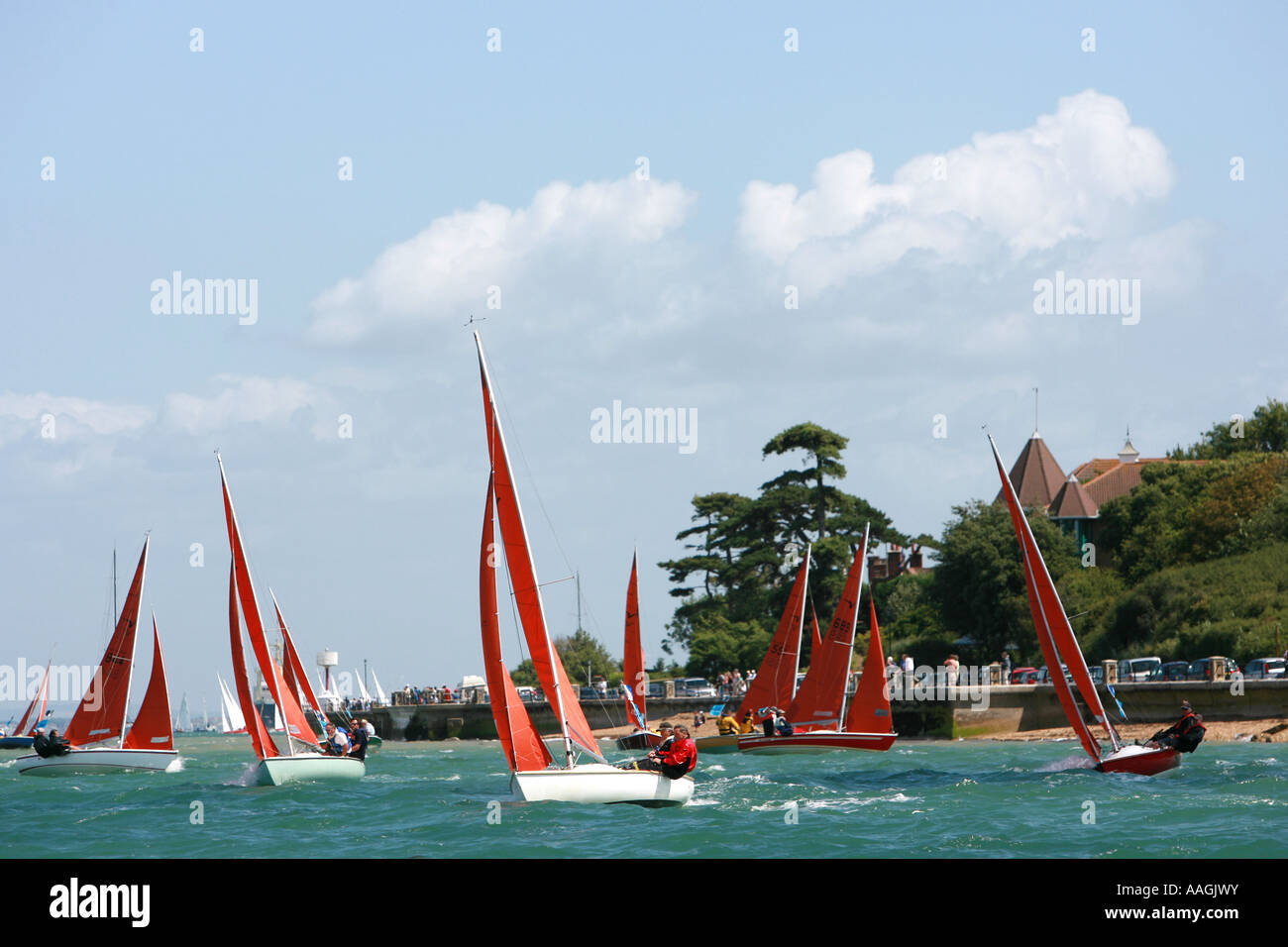 Sailing at Cowes Week Stock Photo - Alamy