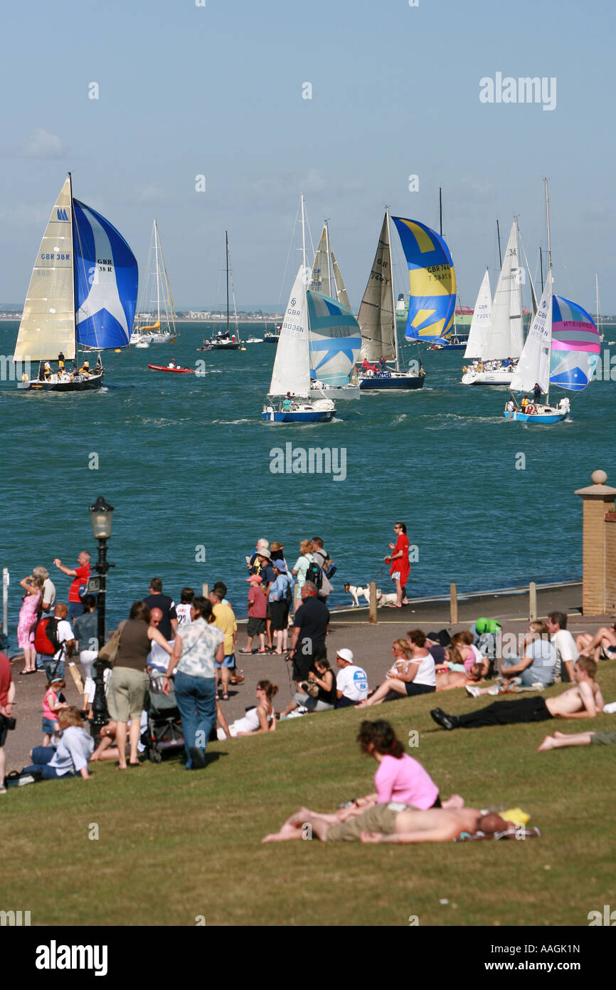 Sailing at Cowes Week Stock Photo - Alamy