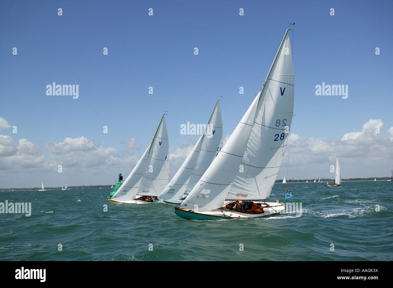 Sailing at Cowes Week Stock Photo - Alamy