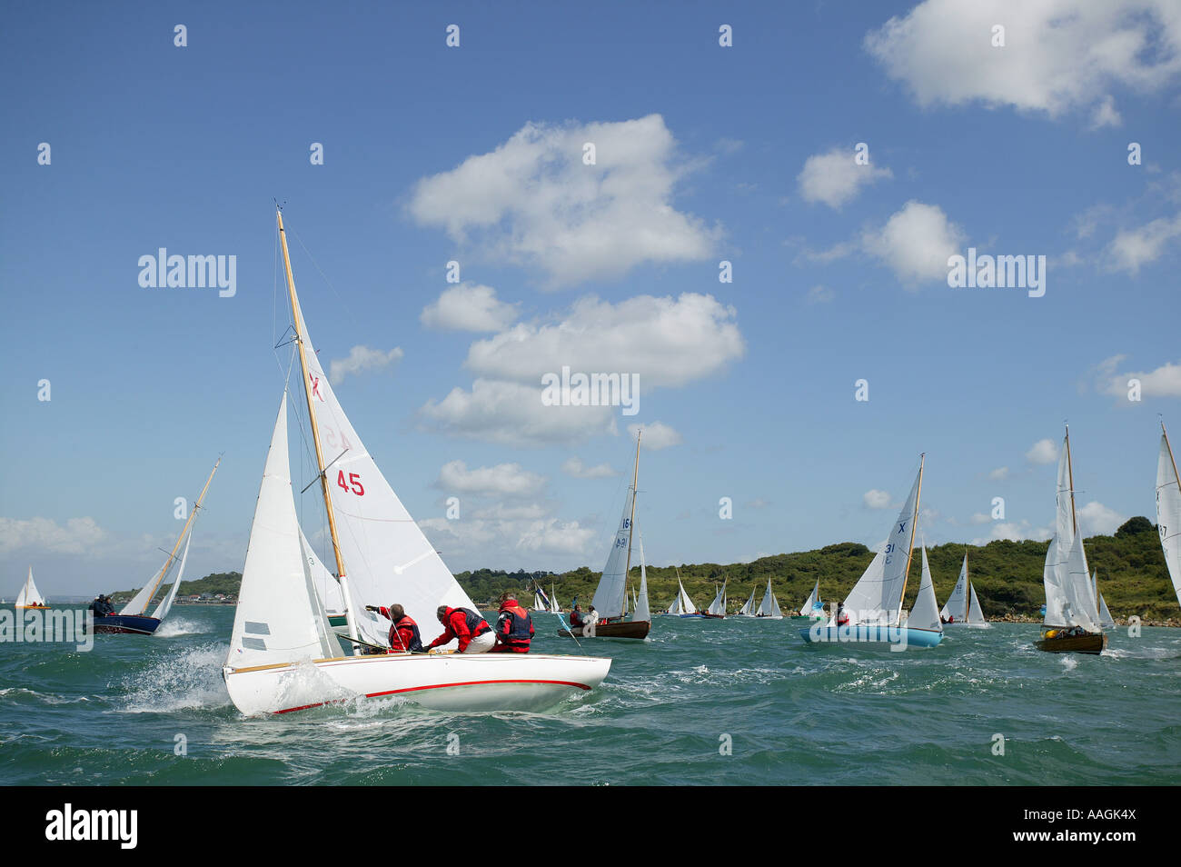 Sailing at Cowes Week Stock Photo - Alamy