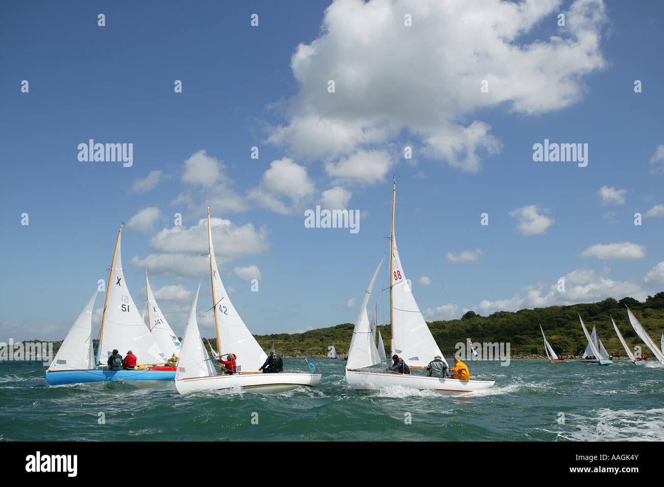 Sailing at Cowes Week Stock Photo - Alamy