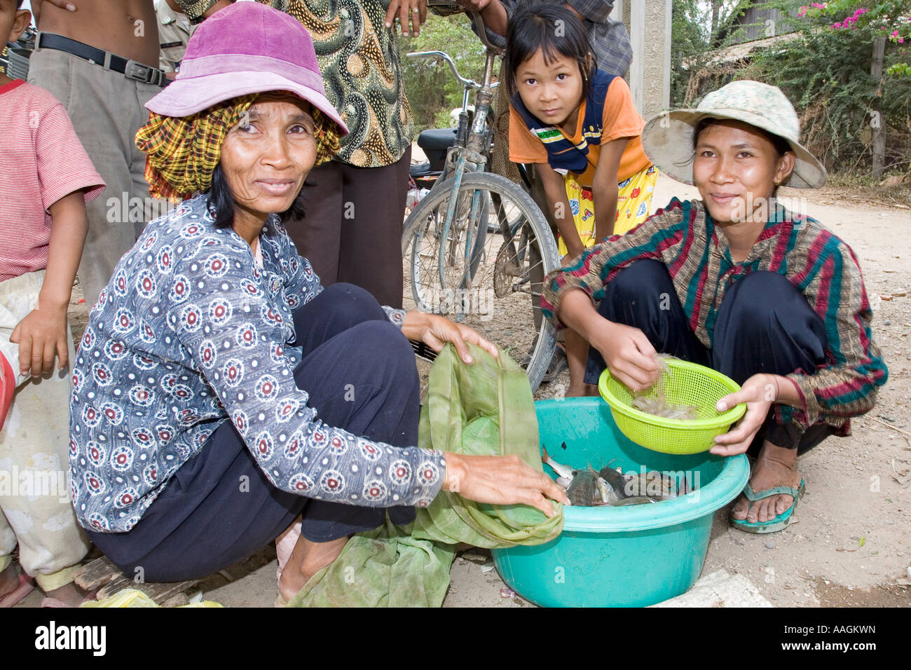 Khmer street market Takmao Cambodia Stock Photo - Alamy