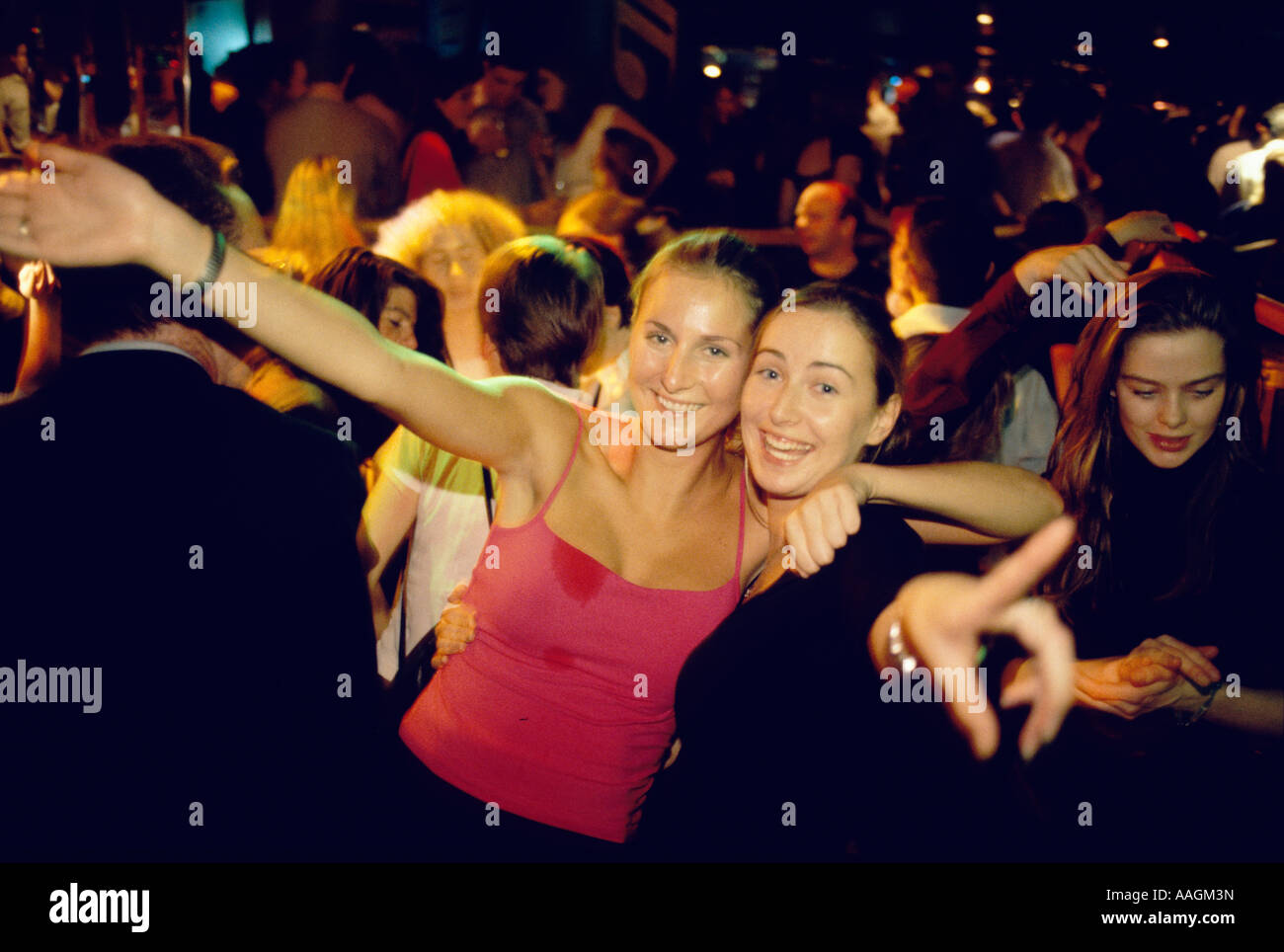 Happy girls at Rio s Nightclub Lower Leeson Street Dublin Ireland Stock ...