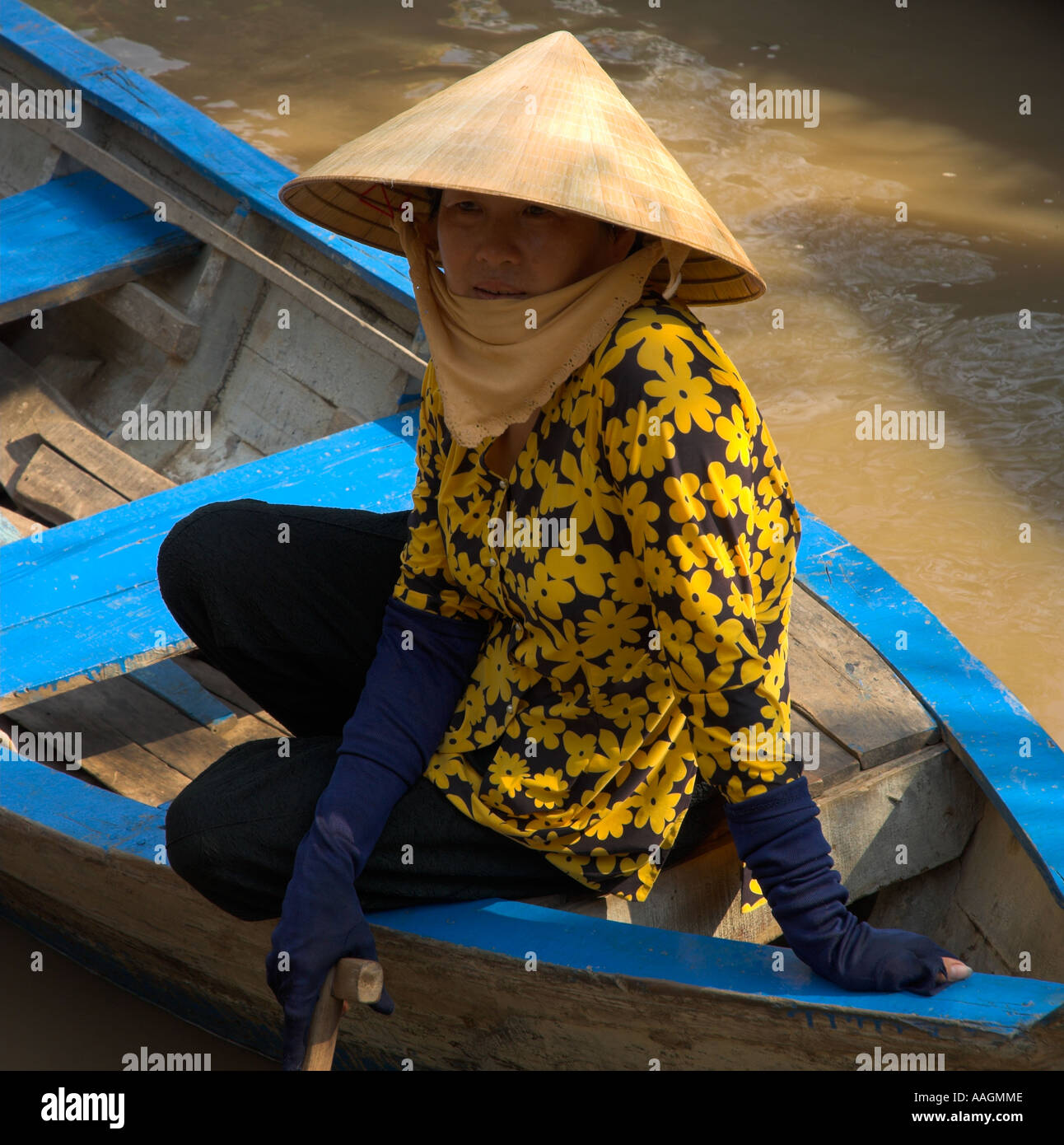Vietnam Mekong delta Near My Tho town Tortoise island navigating the ...