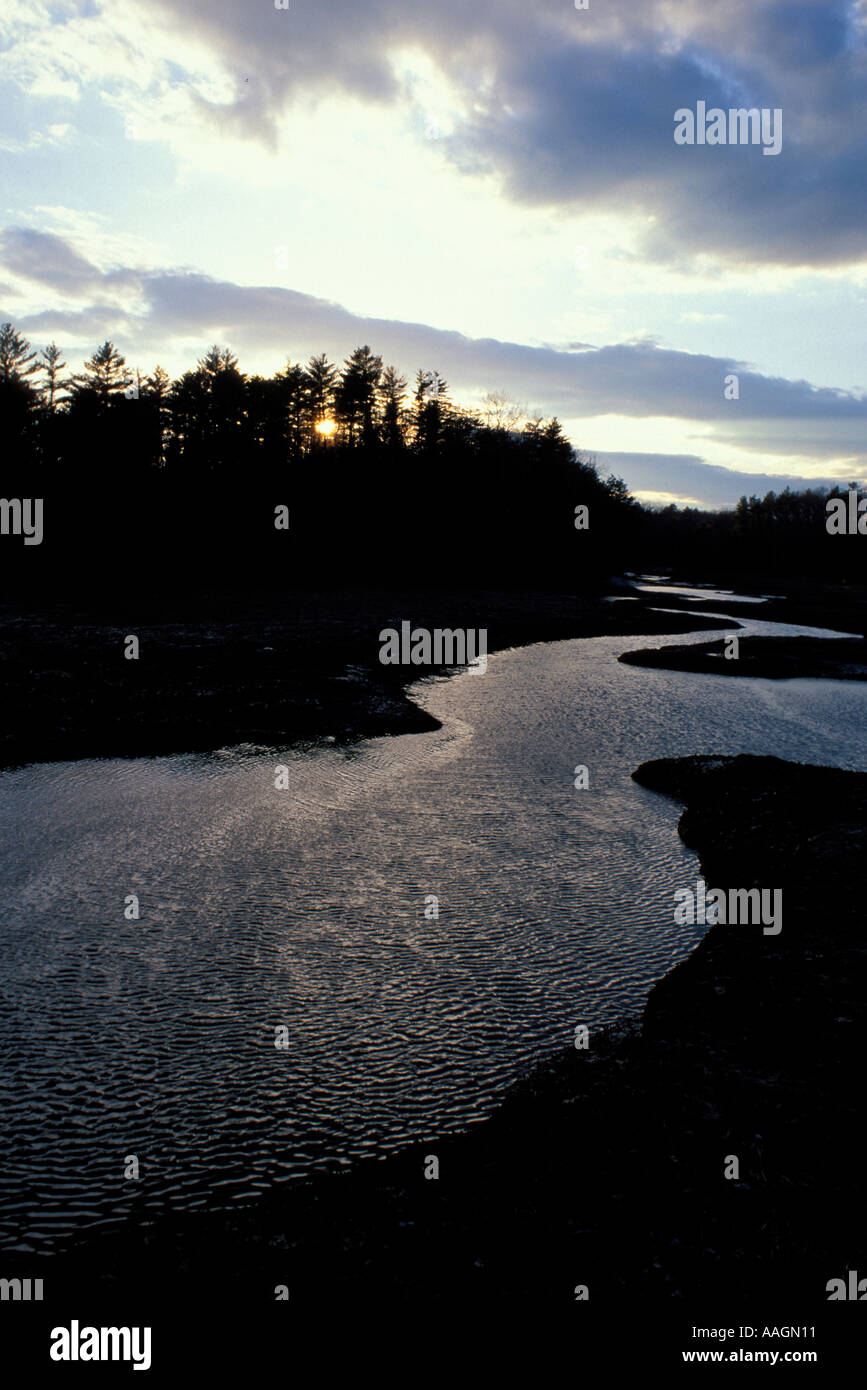 Tidal Estuary Great Bay March Crommet Creek Durham NH Stock Photo - Alamy