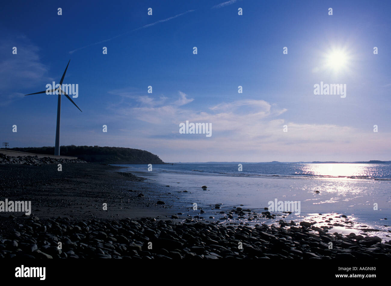 Wind Turbine in Hull Massachusetts Stock Photo - Alamy
