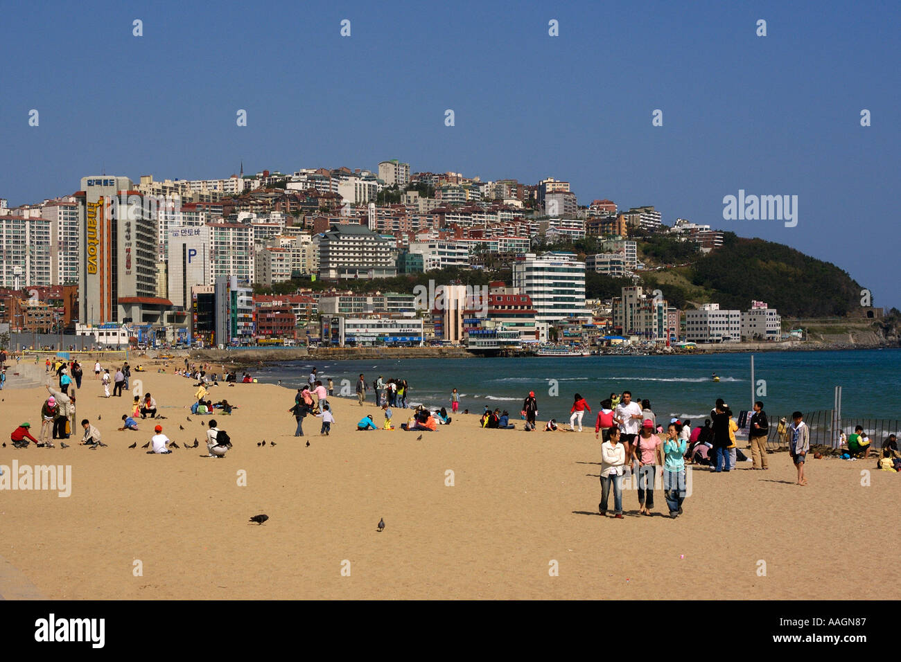 Haeundae beach Busan South Korea Stock Photo - Alamy