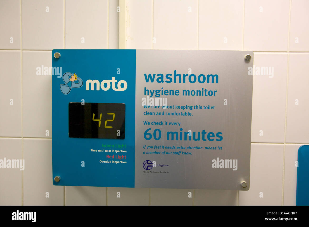 motorway service station toilets, showing how often they are cleaned ...