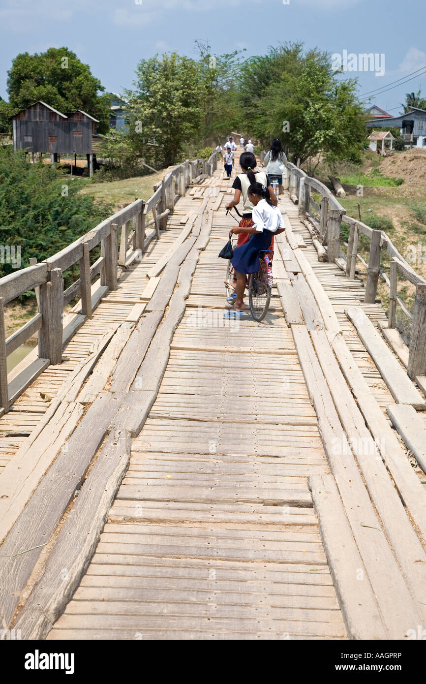 Rural road bridge, Takmao, Phnom Penh, Cambodia Stock Photo - Alamy