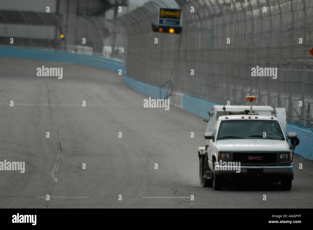 Cleaning the Track at Phoenix International Raceway Stock Photo - Alamy