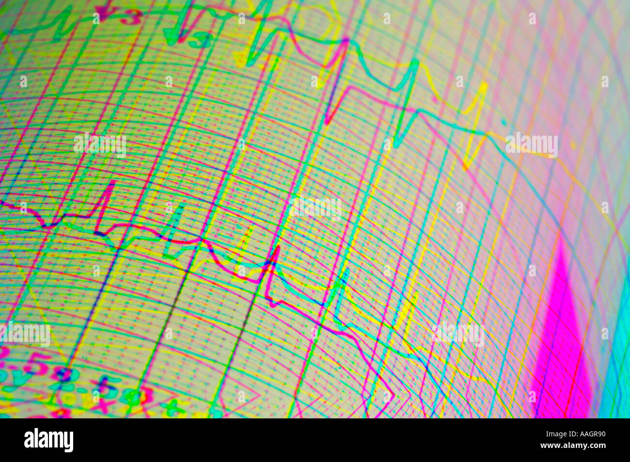 abstract EKG electrocardiogram closeup view Stock Photo - Alamy