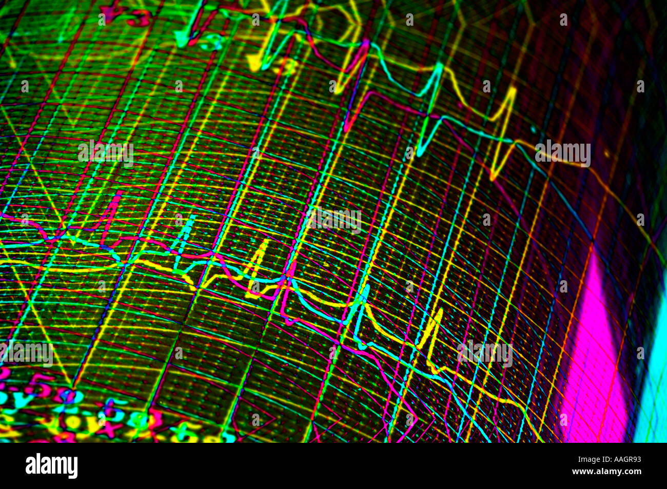 abstract EKG electrocardiogram closeup view Stock Photo - Alamy