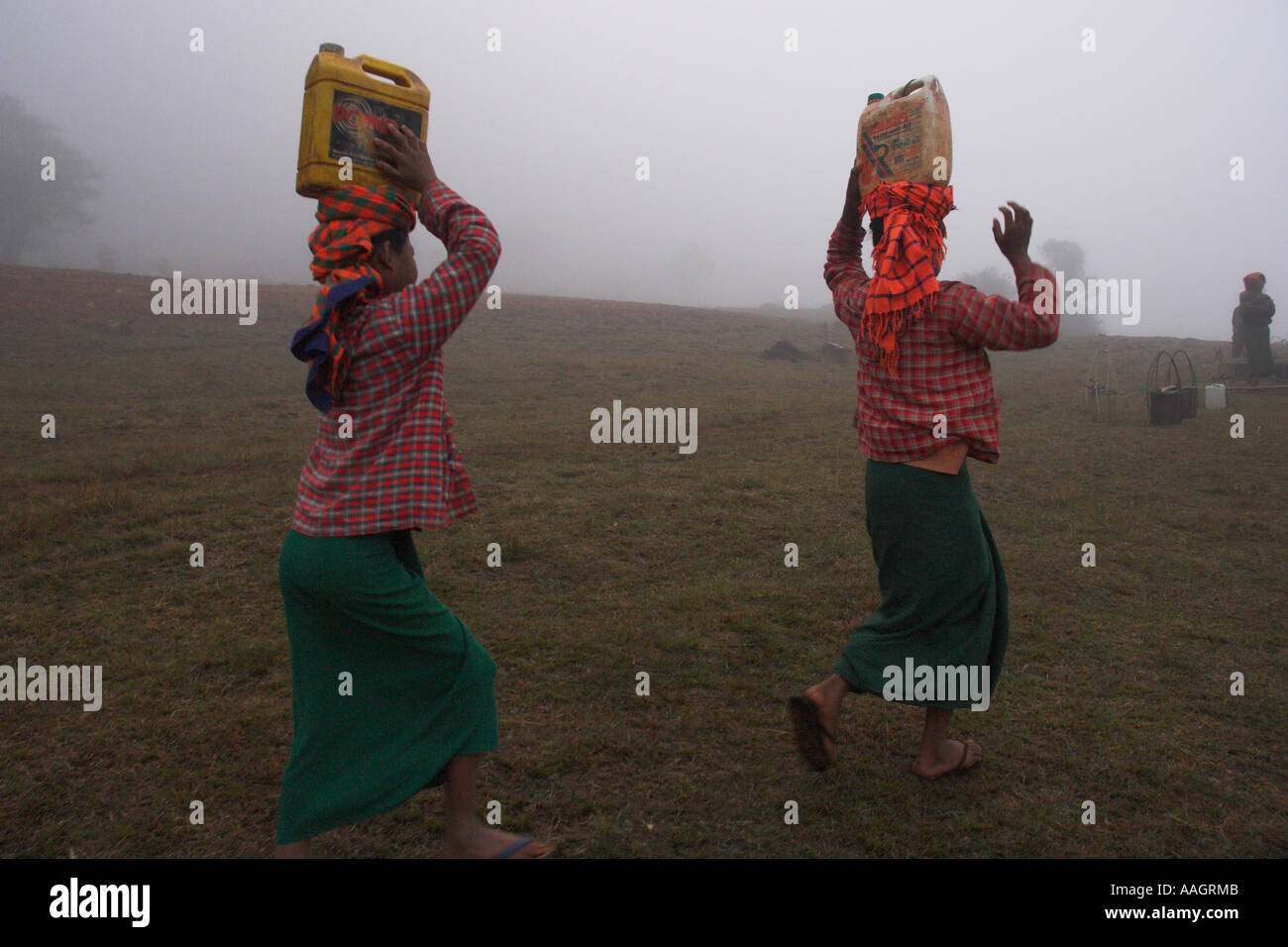 Myanmar Burma Shan State village of Pattap Poap near Inle Lake Pah Oh ...
