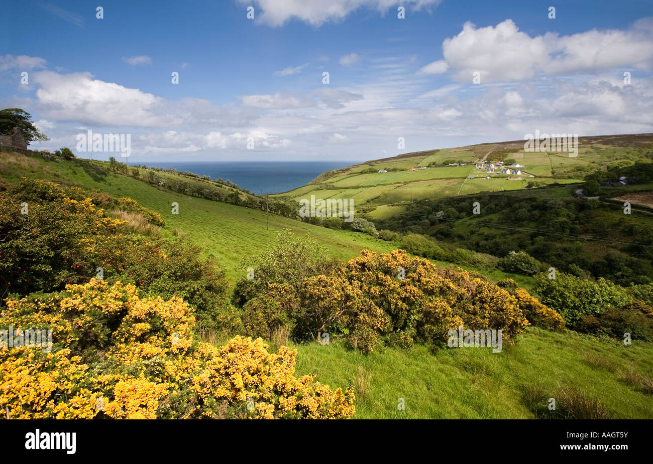Ireland County Donegal Inishowen Peninsula Ballybane coastline above ...