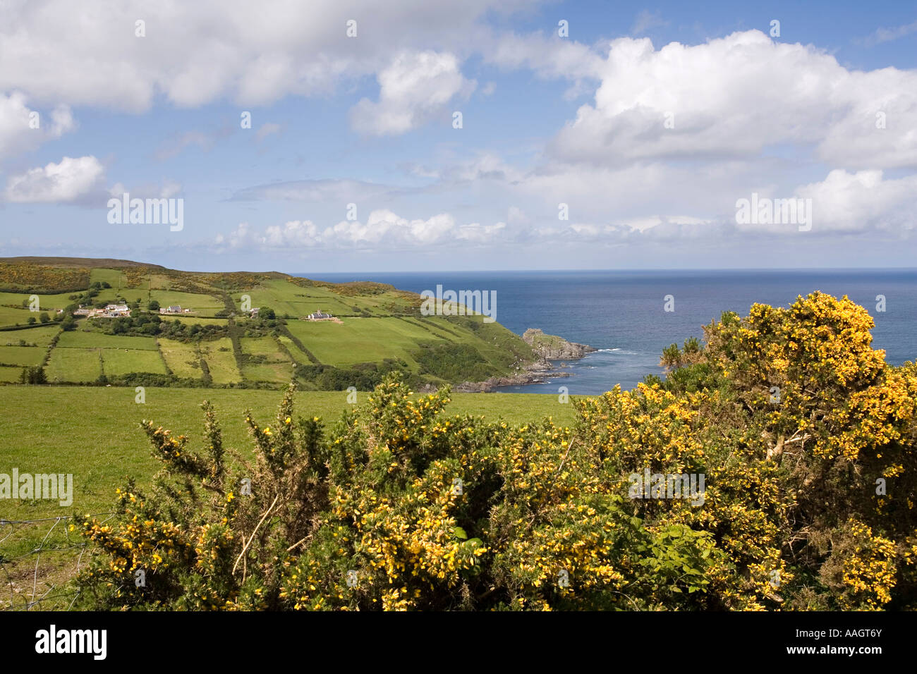 Ireland County Donegal Inishowen Peninsula Ballyharry coastline above ...
