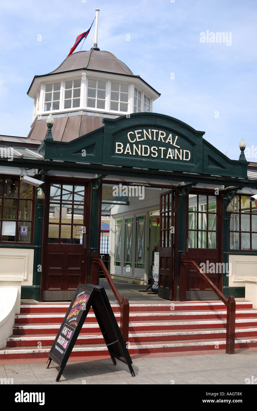 central bandstand Herne Bay seafront kent england Stock Photo - Alamy